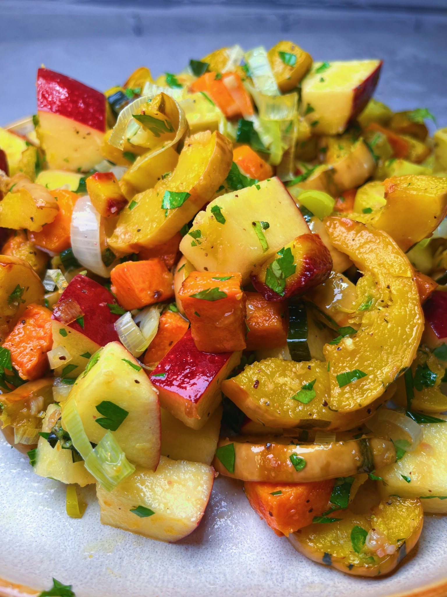 Fall Vegetable Medley Salad with Vinaigrette – Nomish by Nature