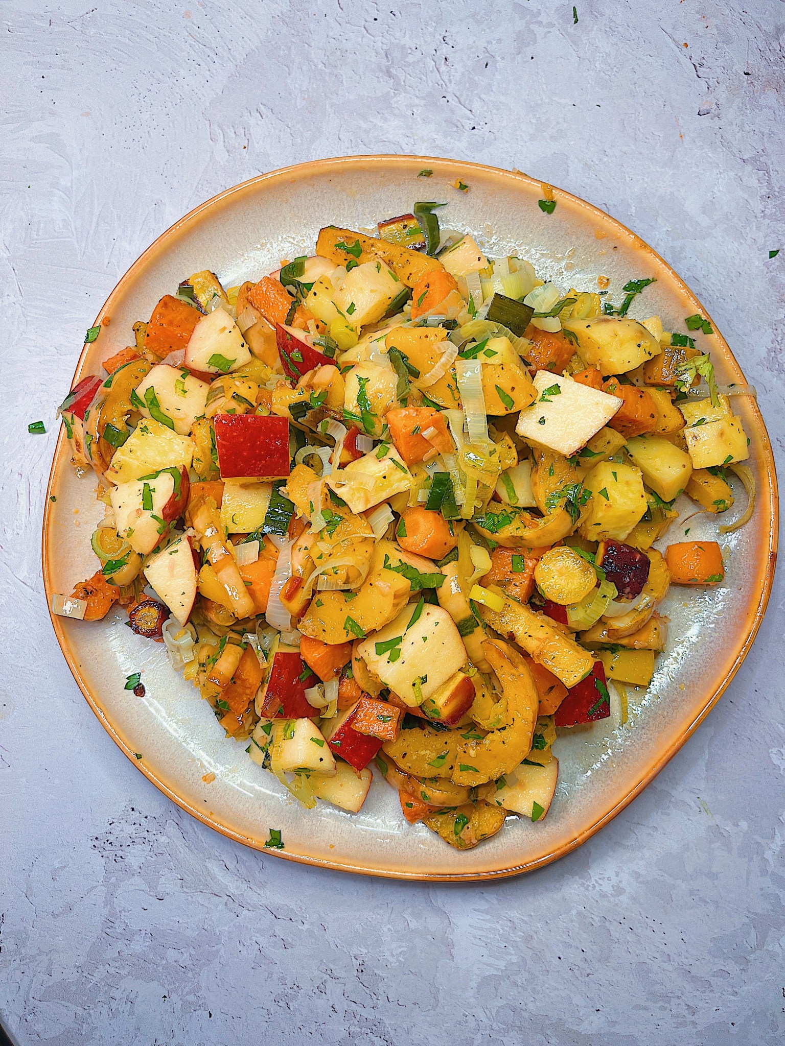 Fall Vegetable Medley Salad with Vinaigrette – Nomish by Nature